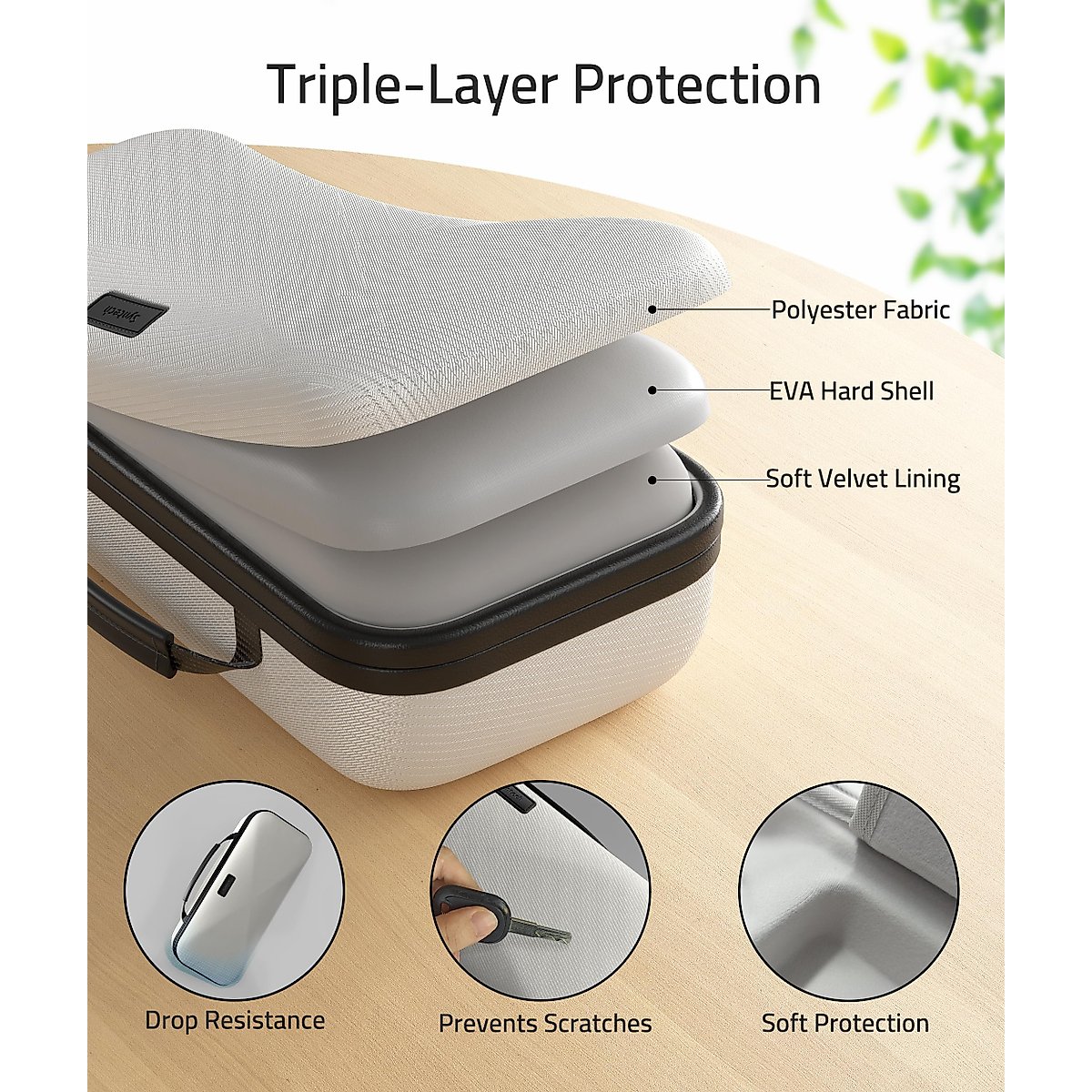 Syntech Hard Carrying Case and Mini Dock Station Compatible with ASUS ROG Ally Console and Accessories.
