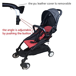 Stroller Handrail Handlebar Compatible with BBZ YOYO Stroller,Baby Yoya Stroller Adjustable Bumper Bar,Armrest,Safety Bar Crossbar Stroller Accessories LLUFO