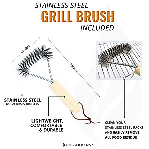 Air Fryer Accessories Compatible with Ninja Foodi Grill 5 in 1, Instant Pot, Gourmia, Chefman, Power Vortex, + More, Air Fryer Rack, Air Fryer Cheat Sheet Guides, Air Fryer Liners and Cleaner Brush