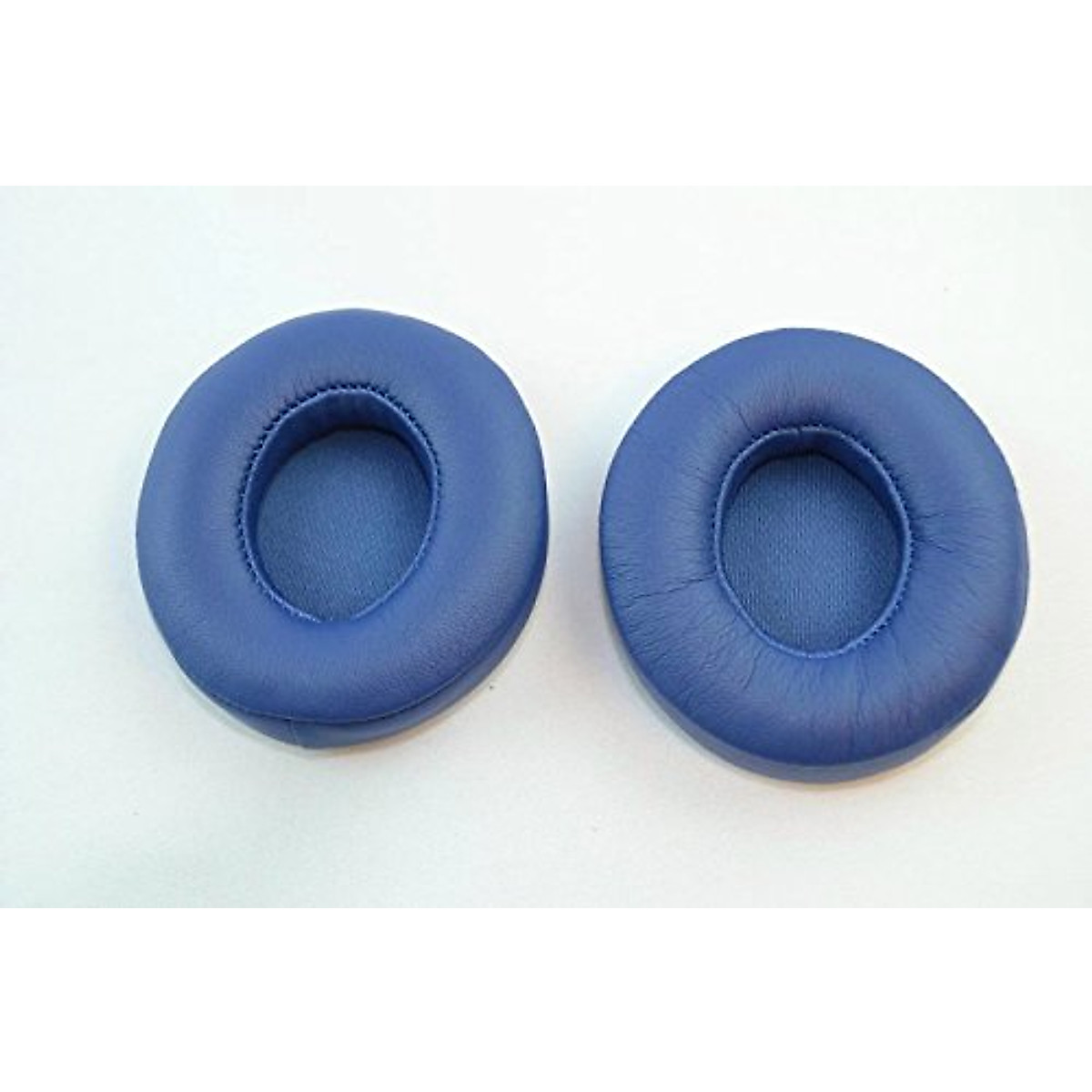 JahyShow Professional Ear Pads Cushions Replacement, Protein Leather/Memory Foam Ear Cushion Pads Cover Ear Cups for Beats Solo 2/2.0 Wired On-Ear Headphones (Blue)