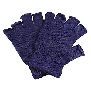 Gelante Classic Adult Winter Fingerless Knitted Magic Gloves Wholesale Lot 12 Pairs - 9907-Assorted