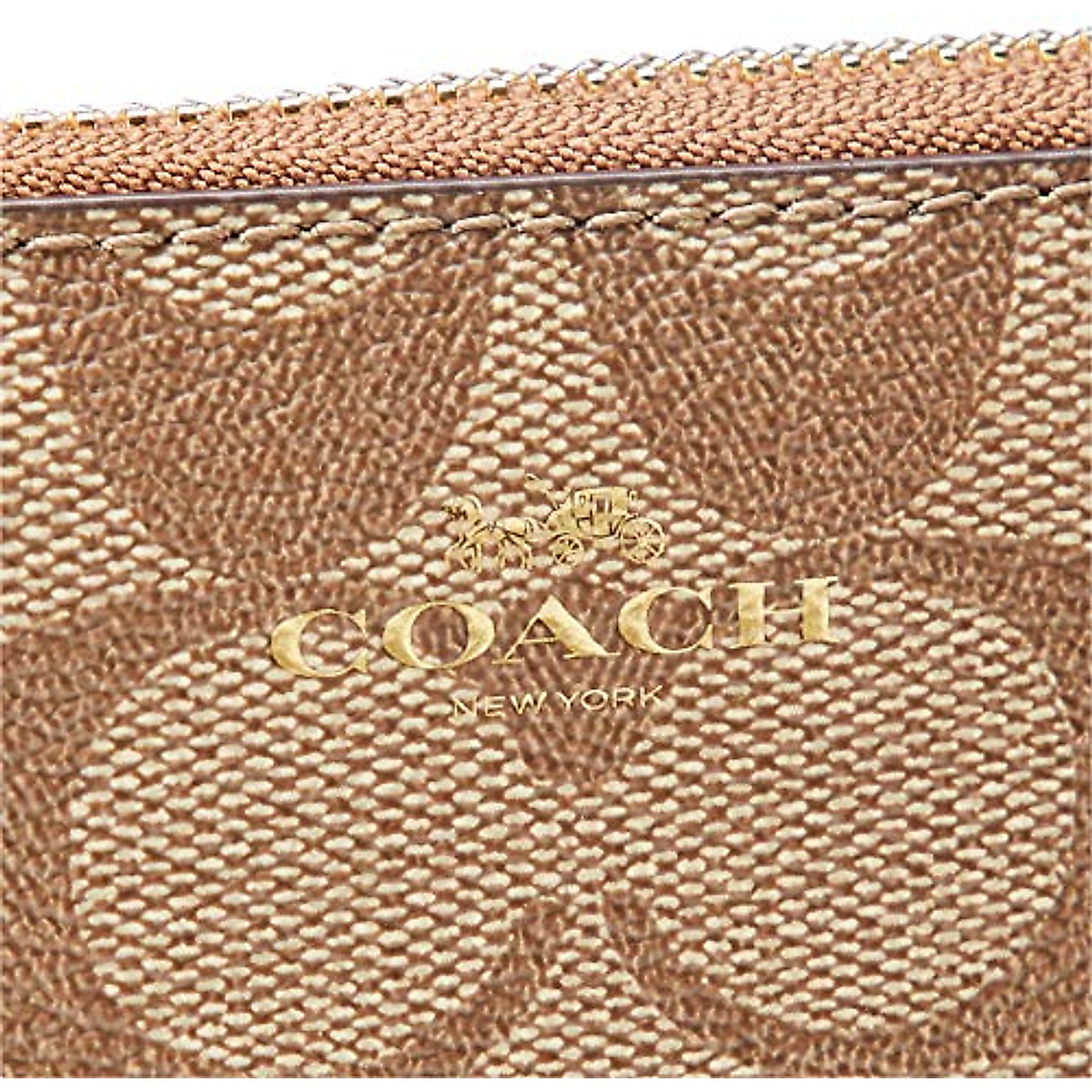 COACH(コーチ) Women Wallet, Khaki/Saddle, One Size