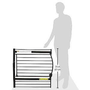 Regalo Easy Step Arched Décor Walk Thru Baby Gate, Includes 4-Inch Extension Kit, 4 Pack Pressure Mount Kit and 4 Pack Wall Mount Kit, Bronze, 30-Inches Tall (Pack of 1)