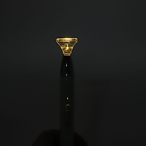 Luminous Rhinestone Painting Pen Ergonomic Rechargeable Embroidery Bead Picker Tool with 6 Heads Green