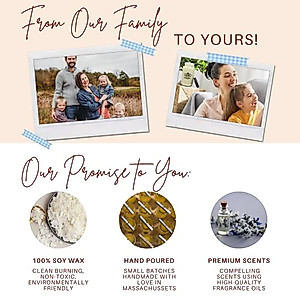 Nika's Home Cinnamon Pinecone Soy Candle 12oz Mason Jar Non-Toxic White Soy Handmade Long Burning 50-60 Hours Highly Scented All Natural Clean Burning Large Candle Gift Décor