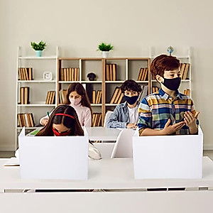 32 Pack Large Plastic Privacy Boards DIY Privacy Folders for Student Desks Classroom Privacy Boards Reusable Made Privacy Boards for Sneeze Guard Discourage Cheating Reduces Distractions Shields