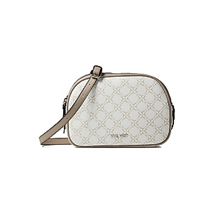 Nine West Dannin Mini Crossbody White/Pumice Logo One Size