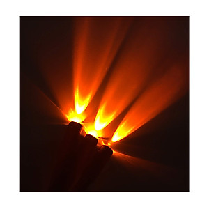 Flame Orange 3 Head Micro Special Effects flicker Light Kit 12v 9v Dc for Theatrical Torch