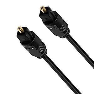 Car Audio Cable Compatible Adapter Stereo Jack Cables LTra5jCCun, 7.1 Surround Sound Fiber Optical Digital Toslink Audio Practical Cable Speaker TV Cord - Black 1M