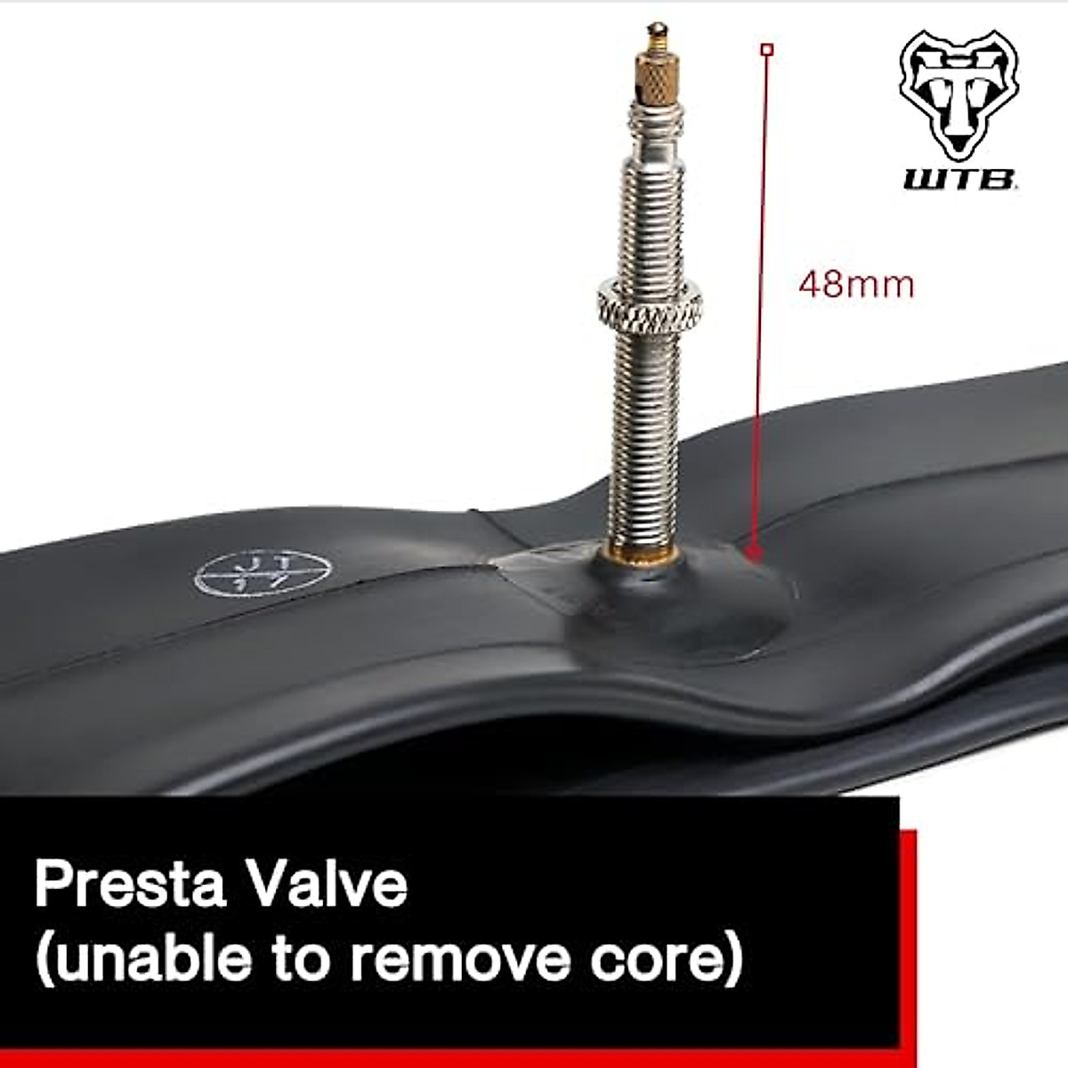 WTB Presta 27.5 Mountain Bike Tube | 27.5 x 1.75-2.1 48mm Valve | Mountain Bike Inner Tube for 27.5 Bikes, Durable While Lightweight