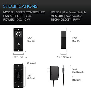 AC Infinity Rack ROOF Fan KIT, Quiet Dual-Fans with Speed Controller, for Cooling AV, Home Theater, Network 19” Racks