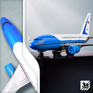 Joylludan Model Planes American AirForceOne Model Airplane Plane Aircraft Model for Collection & Gifts