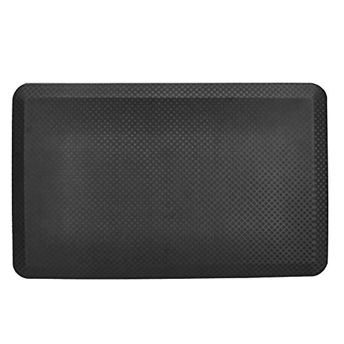 AmazonCommercial 3/4" Rectangular Anti Fatigue Ergo Comfort Standing, 32x20, 1 Mat, Black, Solid