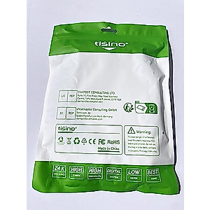 tisino Female XLR to 1/4 (6.35mm) TS Mono Jack Unbalanced Microphone Cable Mic Cord for Dynamic Microphone - 10 FT/3 Meters