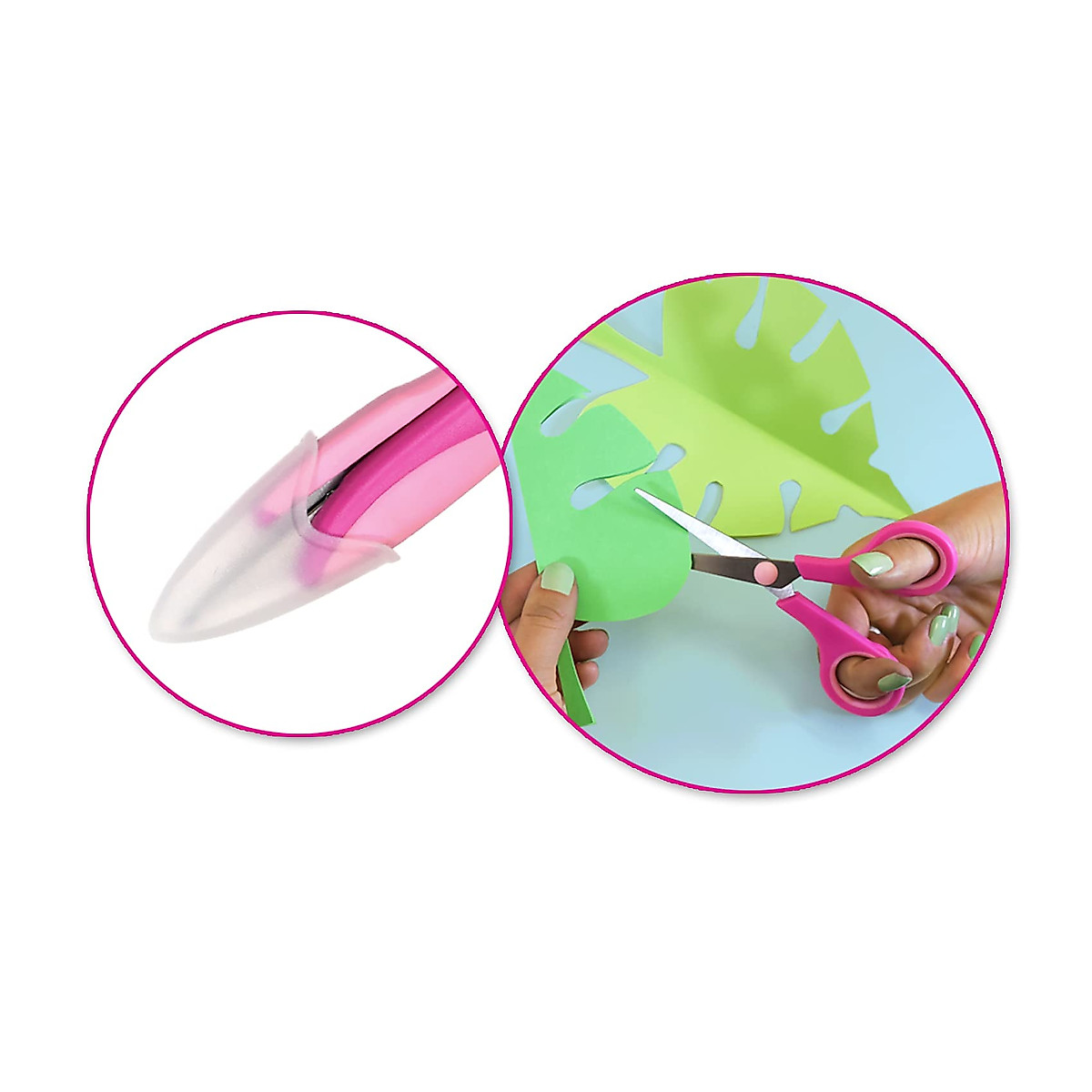 Multicraft Crafter's Soft-Grip Scissors Toolkit Set of 4 - Pink - Embroidery, Craft, Fine Tip, and Thread Snipper