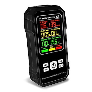Multifunctional Electroic Radiation Detector Electric Field Intensity Tester Magnetic-Field Intensity Test Meter RF Strength Detection Device with Sound Alarm Function