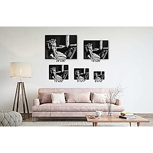 SpiritualHands - Marilyn Monroe Wall Art Canvas & Poster, Trendy Wall Decor, Girly Makeup Room Decor, Framed Vintage Wall Art , Vogue Poster, Art & Room Posters, Chanel Pictures Wall Decor for Bedroom (Marilyn Monroe Book, 8" x 12" - Ready to Hang)