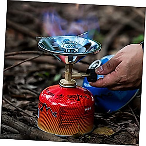 BESPORTBLE 3pcs Outdoor Portable Stove Travel Barbecue Stove Outdoor Cooker Burner propane gas cooker Outdoor Stove Head outdoor gas stove mini camping stove Survive One-piece copper