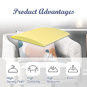 RunNico 20" x 20" Foam Cushion Couch Cushion Support - High-Density Living Room Sofa Sag Support - Anti Slip Sag Repair Replacement for Sofa Couch Loveseat Chair (2, yellow)