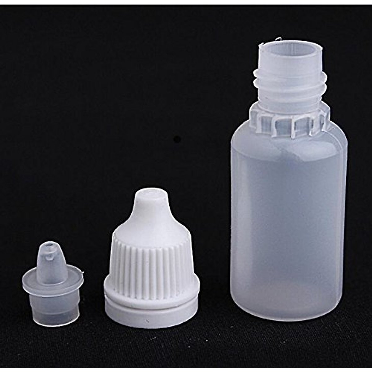 50pcs Plastic Dropper Dropping Bottle Clear Squeeze Sample Eye Liquide Storage Container with Screw Cap and Plug Empty Soft Refillable size 15ml/0.5oz