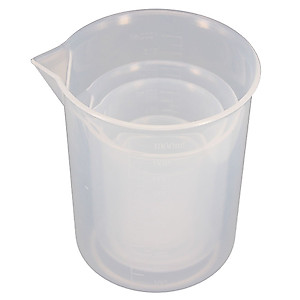 Belinlen 10 Pack Plastic Cylinders and Beakers Set, Including 5 Pack Clear Plastic Graduated Cylinders (10, 25, 50, 100, 250ml) and 5 Pack Plastic Beakers Set (50, 100, 250, 500, 1000ml)