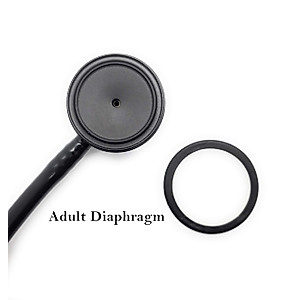 Adult Diaphragm Replacement - Fits Cardiology IV (4) Classic III (3), Classic II (2) Stethoscopes - 2 Extra Ear Pieces, Compatible with Littmann