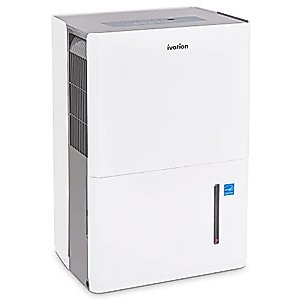 Ivation 4,500 Sq. Ft Energy Star Dehumidifier With Pump, Large Capacity Compressor De-humidifier for Big Rooms and Basements with Continuous Drain Hose Connector and Pump, Auto Shutoff and Restart