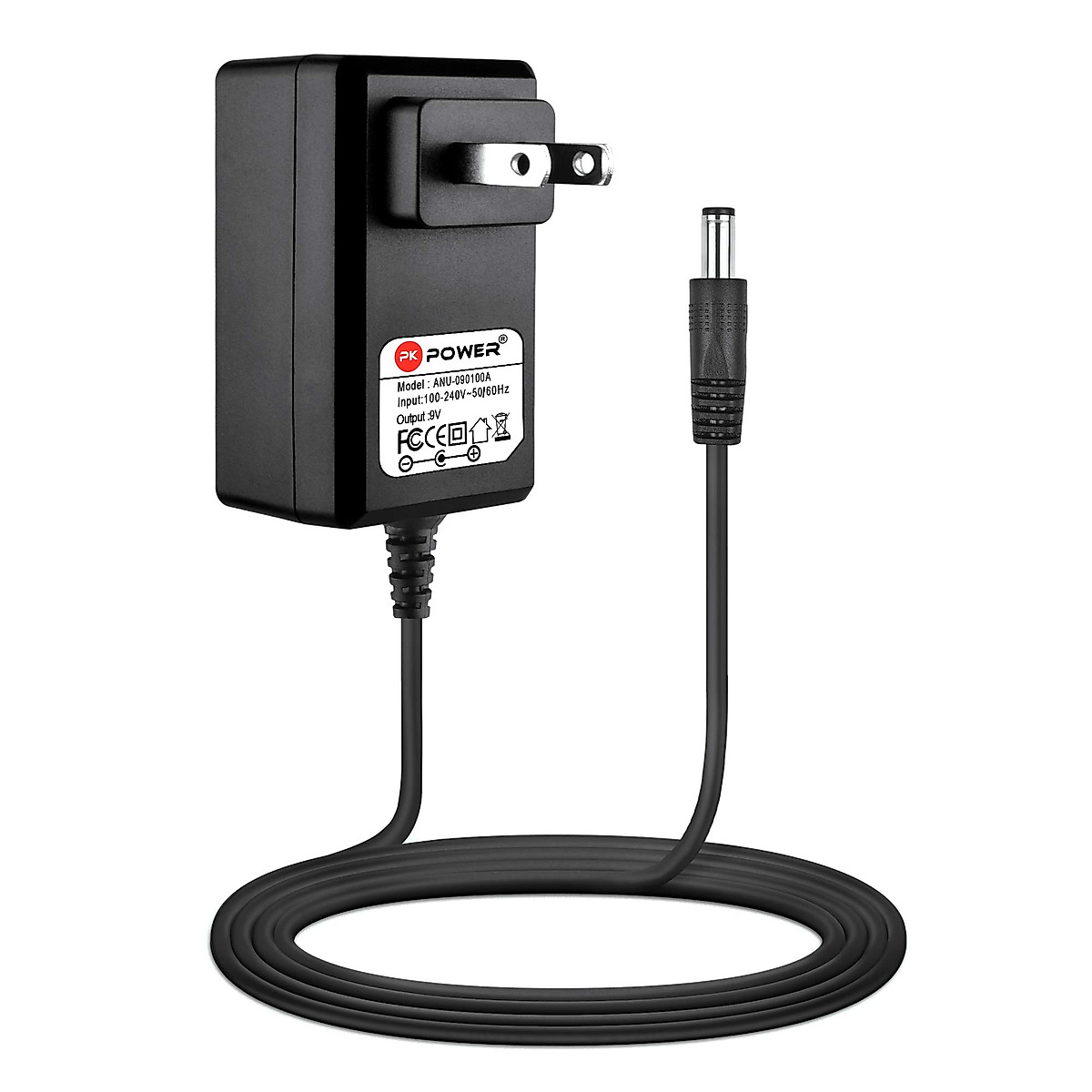 PK Power 9V AC Adapter for Crosley Cruiser Portable Turntable Record Player, Power Supply for CR8005A CR8005A-OR CR8005A-BK CR8005A-GR CR8005A-PI CR8005A-BL CR8005A-TW 6.6FT