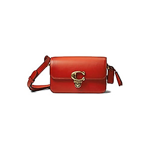 COACH Glovetanned Leather Studio Shoulder Bag 19 Red/Orange One Size