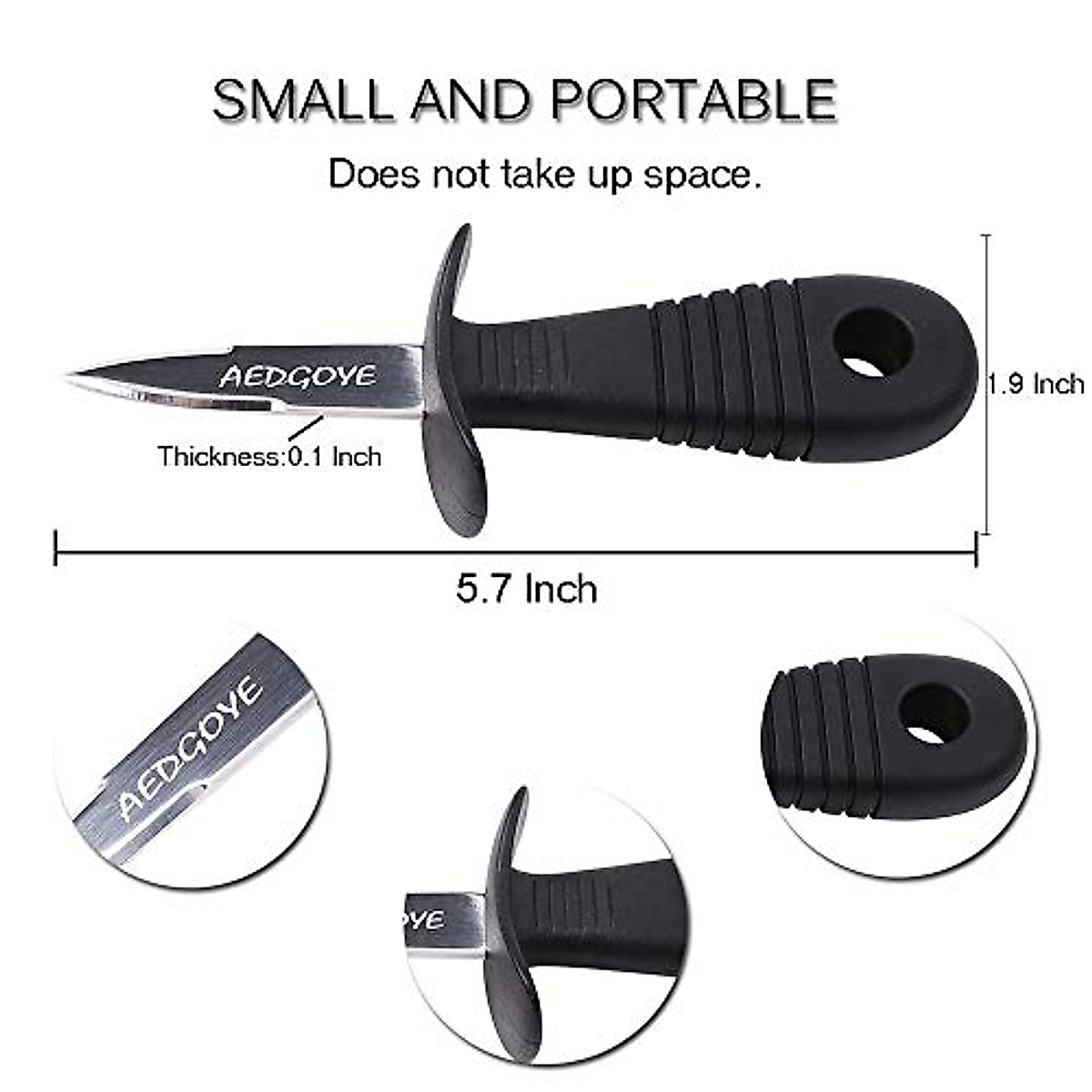 Oyster Shucking Knife and Gloves,Oyster Knife Shucker Set Stainless Steel Clam Shellfish Seafood Opener Kit Tools (2knifes+1Glove+1Cloth+1Bottle opener)