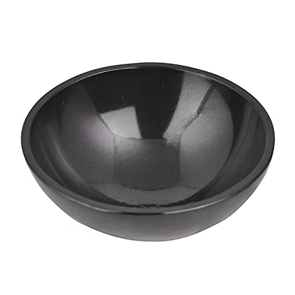 FASHIONZAADI Black Decorative Bowl - Wiccan Altar Supplies - Bowl Decor - Living Room Accessories - Reiki Gifts - Black Tourmaline Crystal - Good Luck - Home Decor Tray Dish