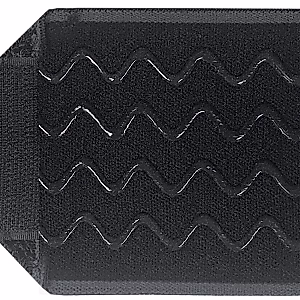 MUELLER Sports Medicine Easy Grip Adjustable Ankle Wrap, Ankle Pain Relief Support for Men and Women, Ideal for Sprains, Strains, Arthritis, Black, One Size