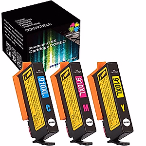 Green Toner Supply Remanufactured Ink Cartridge Replacement for HP 910XL 910XLC 910CLY 910XLM for HP Officejet 8020 8020e 8024e 8025 8025e 8028 Printer