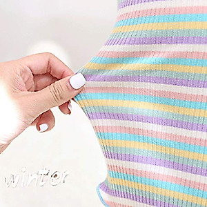 Puppy Christmas Sweater Puppy Shirt Cat Dog Rainbow Pet Winter Clothes Pajamas T-Shirt Cute Vest Pet Clothes