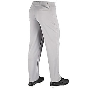 CHAMPRO Boys' X-Large Youth MVP Open Bottom Relaxed Fit Baseball Pants, Grey