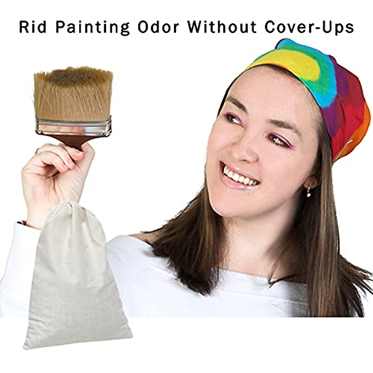 SMELLEZE Reusable Paint Odor Remover Deodorizer Pouch: Gets Fumes Out Without Scents in 150 Sq. Ft.