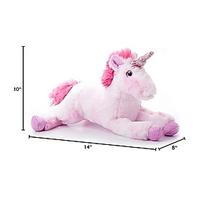The Petting Zoo Pink Unicorn Stuffed Animal, Gifts for Girls, Posh Plush Unicorn Toy 14 inches