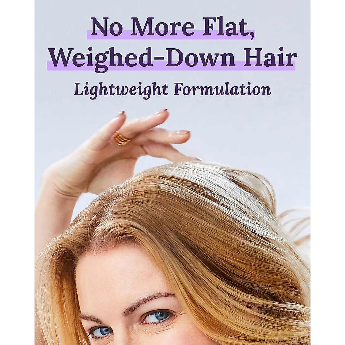 Keranique Volumizing Mousse for Women - Thickening and Styling Anti-Frizz Foam for Fine, Straight, Wavy, and Curly Hair