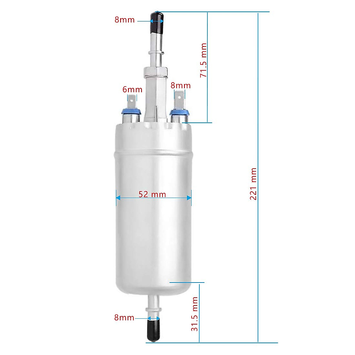 DWVO Fuel Pump Compatible with 83-91 Ford F150 F250 F350 E150 E250 E350 Mustang Ranger LTD Thunderbird, Mercury Marquis, Lincoln Continental