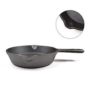 HAWOK Dia.3.9 inch Pre seasoned Cast Iron Mini Skillet set of 12……