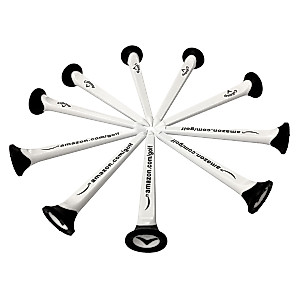 Callaway Par-Tee Plastic Golf Tees, 10 Pack,White