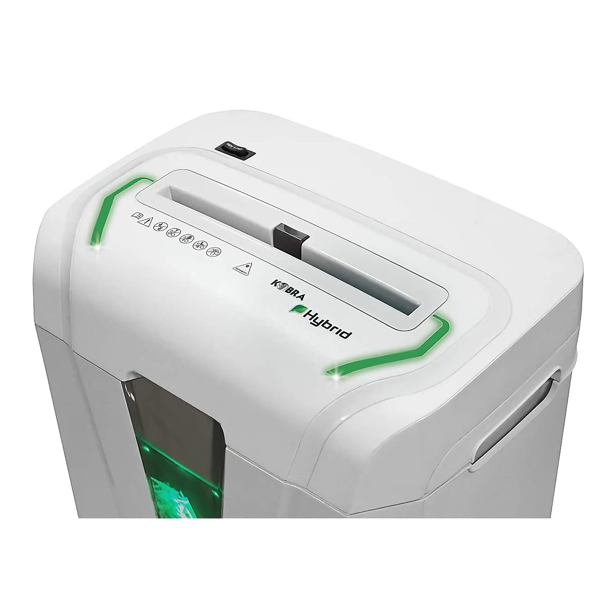 Kobra Hybrid-S Cross-Cut Paper Shredder, 24 Hours Continuous Operation, Exclusive Hybrid Technology, 12-14 Sheet, Made in Italy