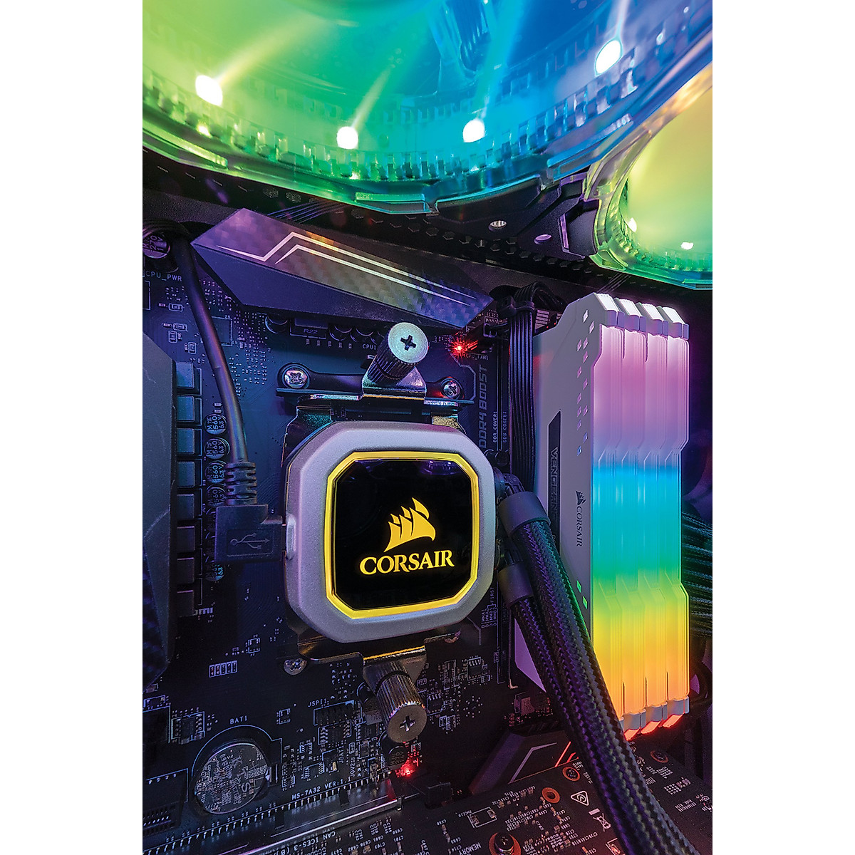 CORSAIR VENGEANCE RGB PRO 16GB (2x8GB) DDR4 3600MHz C18 LED Desktop Memory - White