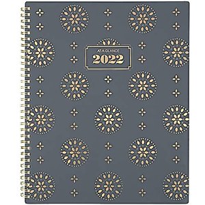 2022 Weekly & Monthly Planner by AT-A-GLANCE, 8-1/2" x 11", Large, BADGE Medallion (1565M-905)