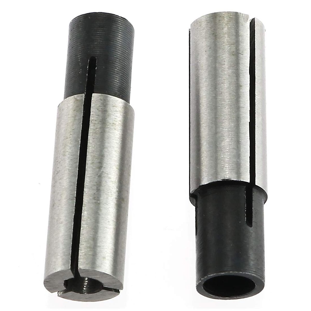 E-outstanding Collet Chuck Driver Adapter 2PCS 1/4" to 1/8" CNC Engraving Bit Router Converter for Engraving Machine Tool