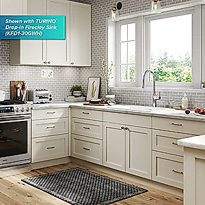 KRAUS Oletto Tall Modern Single-Handle Touch Kitchen Sink Faucet with Pull Down Sprayer in Chrome, KTF-3101CH