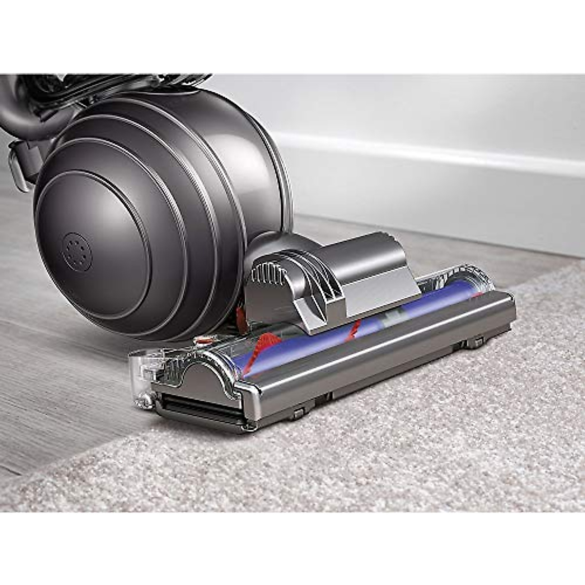 Dyson Ball Multi Floor, Upright Vacuum Cleaner, Powerful Suction, HEPA Filter, Self Adjusting Cleaner Head, Instant Release Wand, Bagless, Width Cleaning Path, Iron/Yellow, Bundle W/GM Cleaning Brush