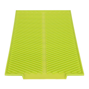 Drain Mat Universal Drain Board Drying Dishes Non-Slip Roll-Up drying Rack Pad Silicone Heat Resistant Slip-proof Tray(green)