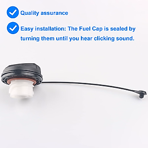Gas Cap, Fuel Cap Replace FC1060, FC-1060 Compatible with Ford Mercury - 2005 2006 2007 Ford Escape, 2005 2006 2007 Ford Focus, 2005 2006 2007 Mercury Mariner