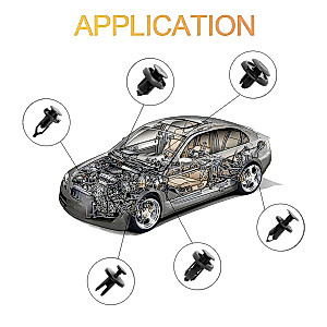 240 PCS Bumper Retainer Clip Kit for Car, Car Plastic Rivets Fastener Push Retainer Set Including Most Common Sizes Auto Push Rivets for Door Trim Panel Most Cars, with Remover Tool （240）